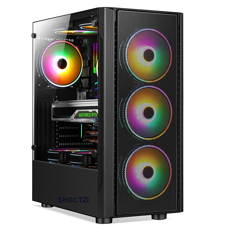 Gaming Case ATX PC Case 3.0USB RGB Computer Case Tower Office Cabinet ...