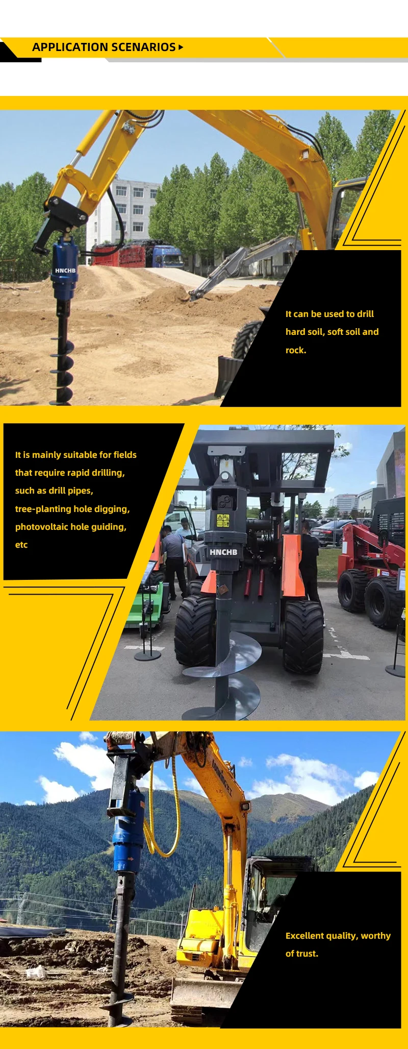 Earth Auger Drill Machine - High Performance Ground Drilling