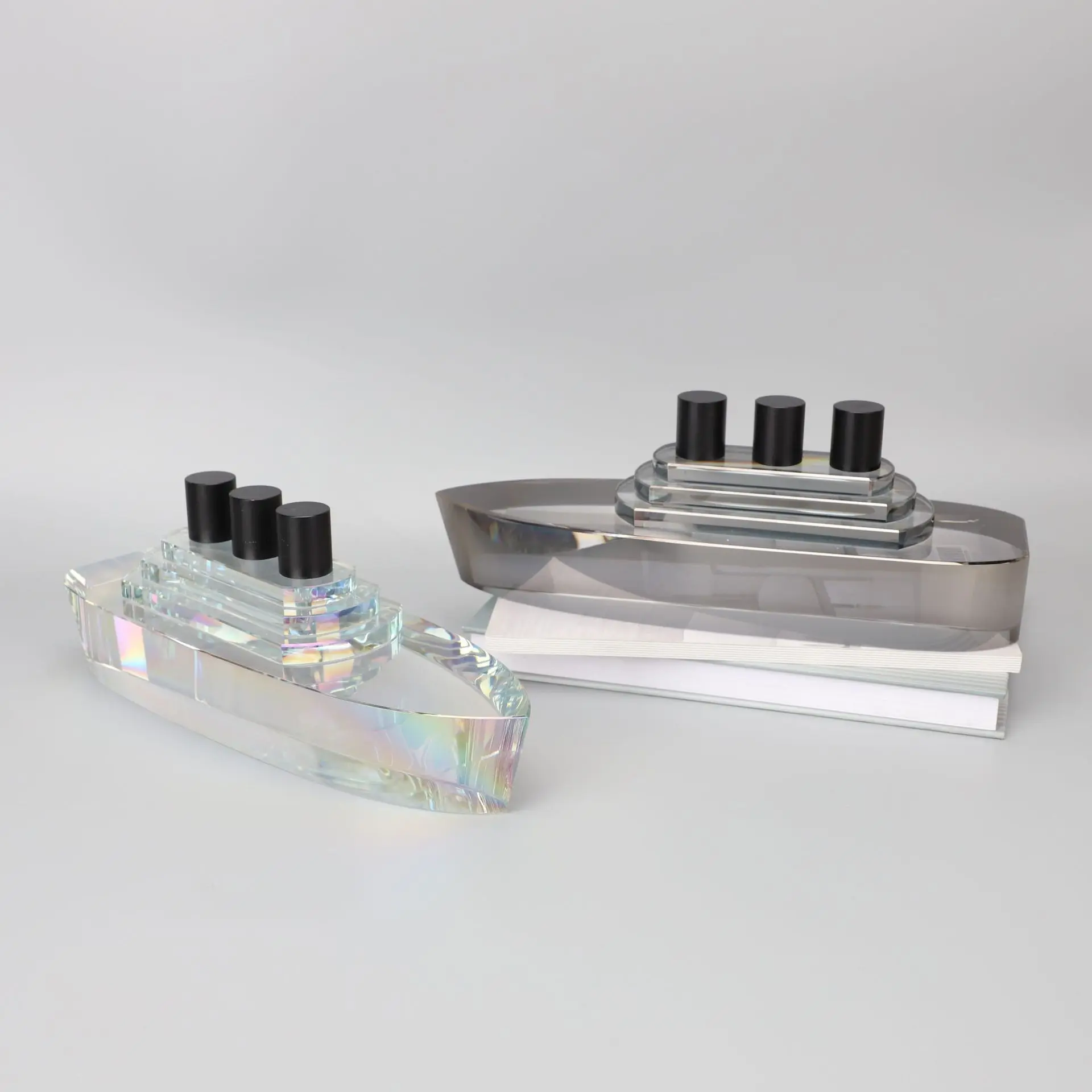 Luxury Crystal Ship Model - Perfect for Indoor Party Decor