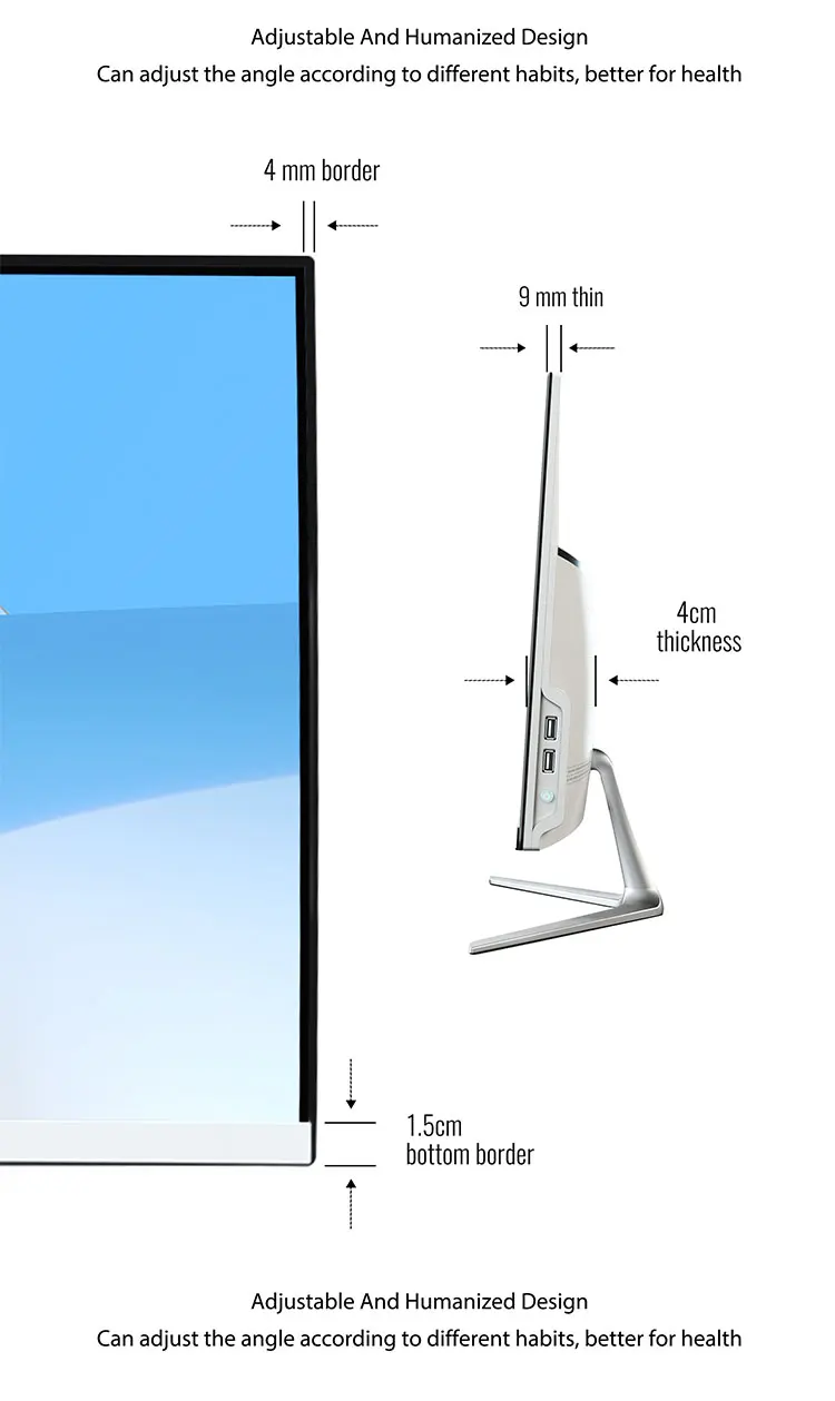 Factory Custom Aio Pc 21 24 27 Inch Core I5 4200m Business Or Home Use ...