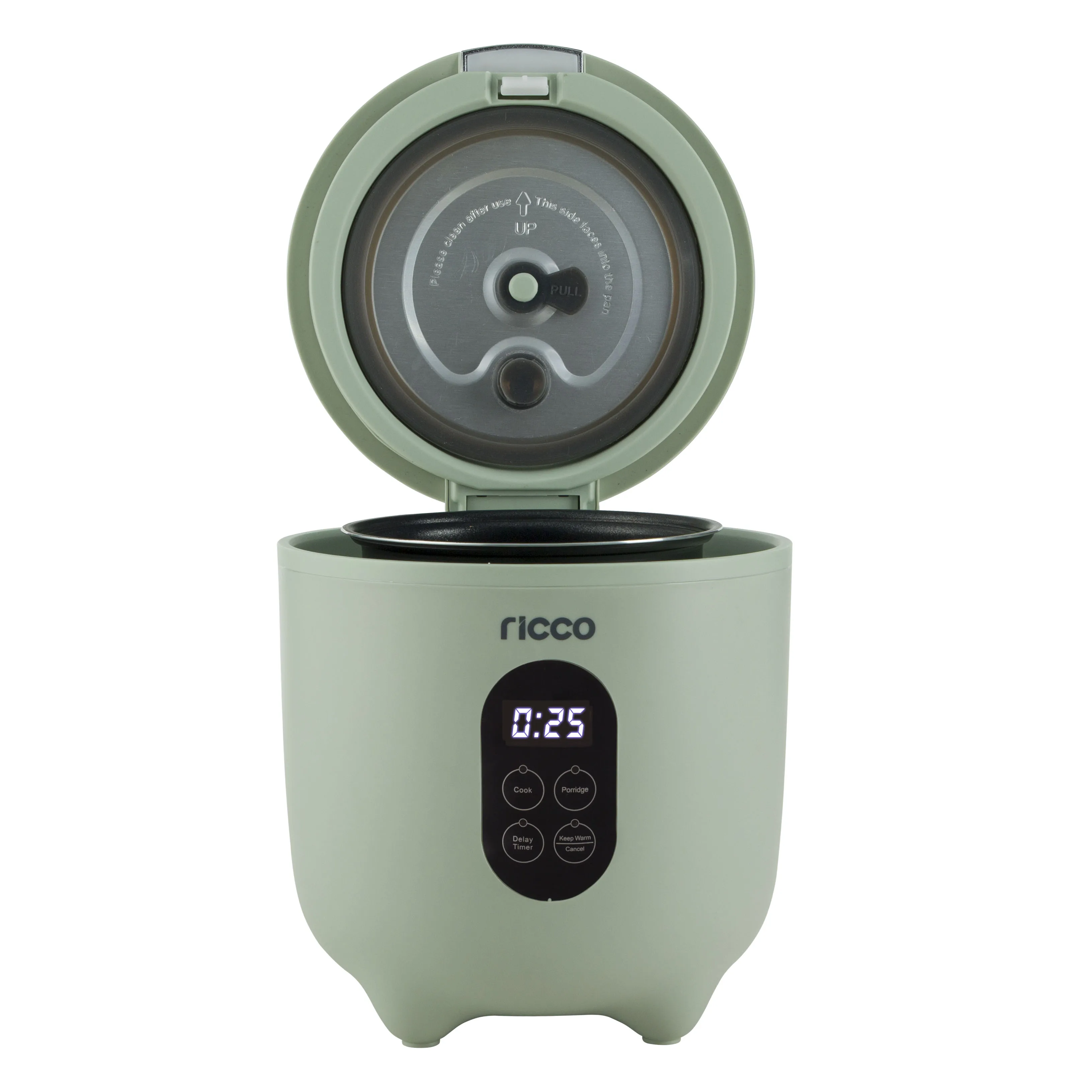 Blue Mini Electric Rice Cooker Smart Features Digital Display Multi ...