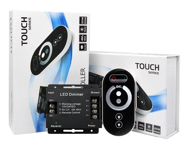 DC12-24V RF LED Dimmer Touch Series - Wireless Control