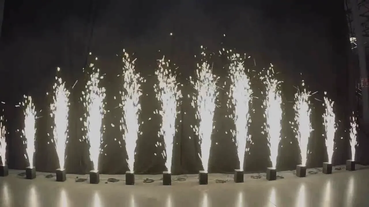 Hot Sell Wireless 2 Pc 600w Electronic Cold Pyro Spark Fire Works ...