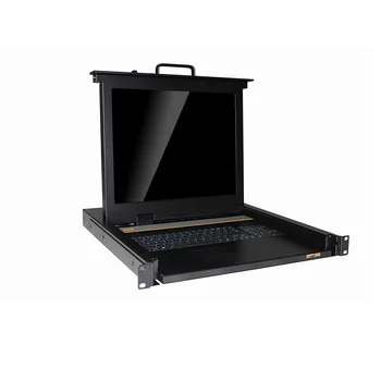 17 Inch 1u Rack Mount Keyboard Control Monitor Single Port Kvm Console ...