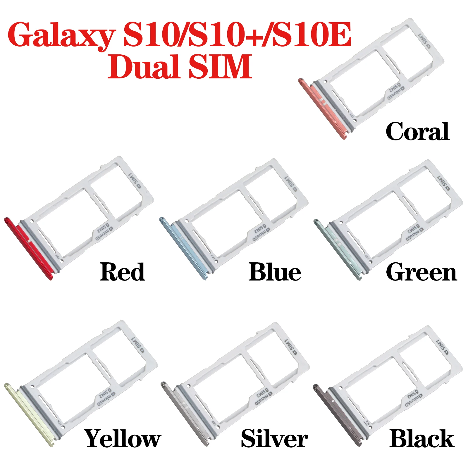Mobile Phone Replacement Part Sim Card Tray Slot Single Dual Frame ...
