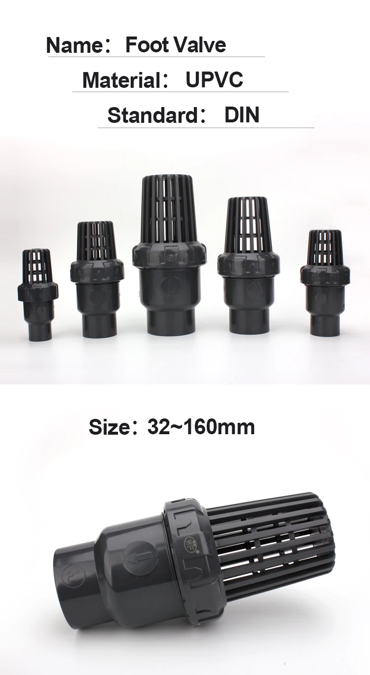 DIN UPVC Plastic Foot Valve for Irrigation Accessories| Alibaba.com