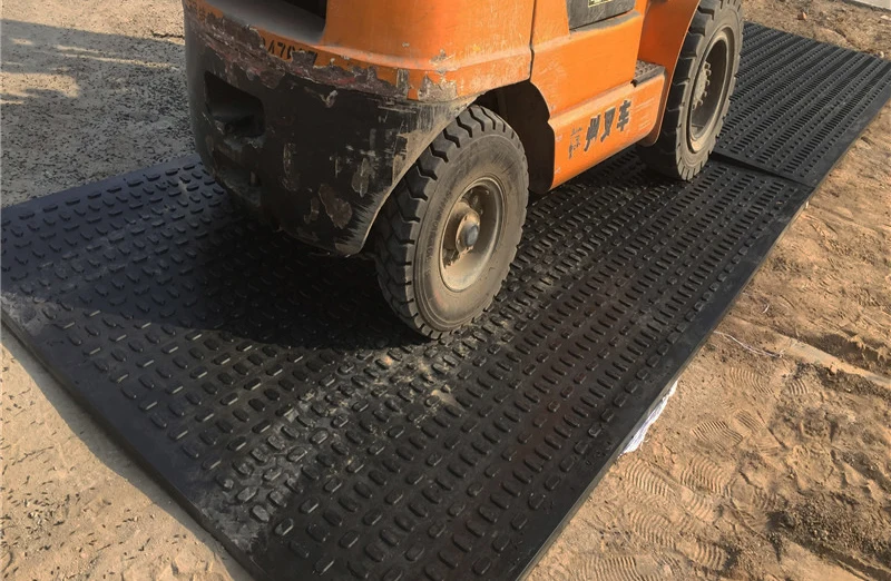 Heavy Duty 4x8 Plastic Uhmwpe Hdpe Temporary Construct Excavator Road Mats Swamp Ground Floor ...