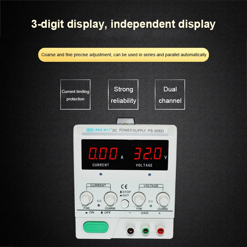 Longwei PS305D Power Supply - Reliable for Lab & Repair