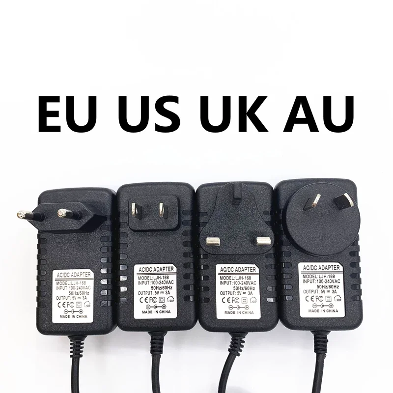 5v 3a Raspberry Pi 3b Micro-usb Power Supply Eu Us Au Uk Charger For ...