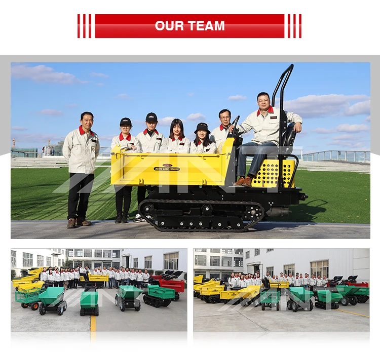 Multifunctional Crawler Mini Dumper Truck 500kg 800kg Engine Powered ...