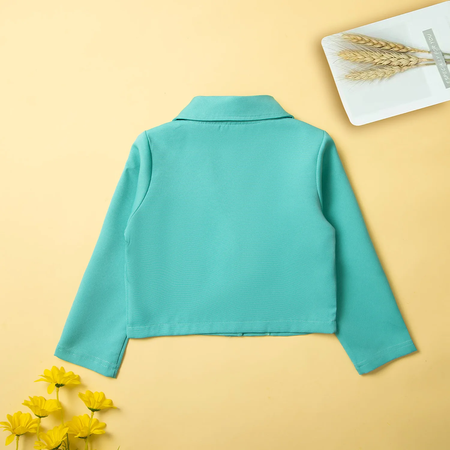 Boutique Fashion Western-Style Girl Solid Color Clothes Set Autumn Long ...