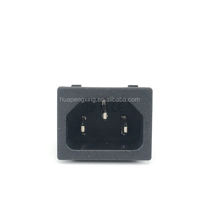 AC Socket PDU IEC-C14 Power Socket Connector Snap-in UPS