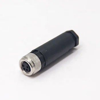 Sensor Connector 4 Pole Pinout M8 4 Pin Assembly Female Connector - Buy ...