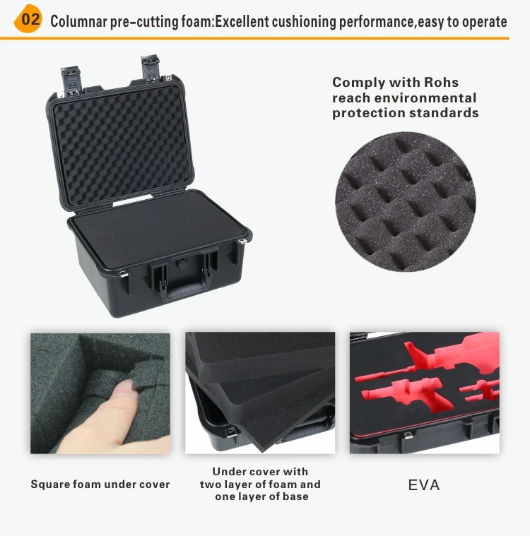 Container Plastic Tool Storage Case Plastic Hand Carry Case Hard ...