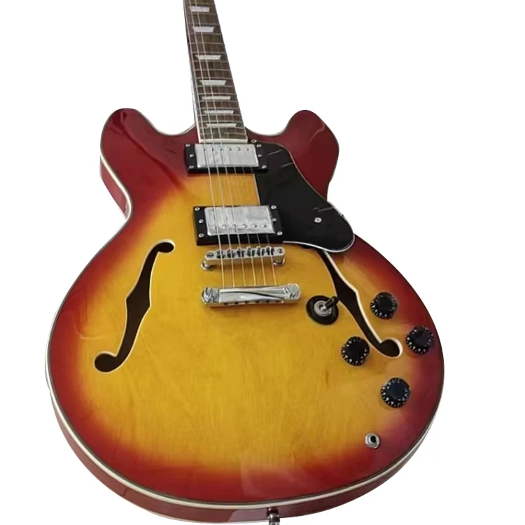 Electric Hollow Body Factory Bod Custom Guitar Jaz Signature Picks ...