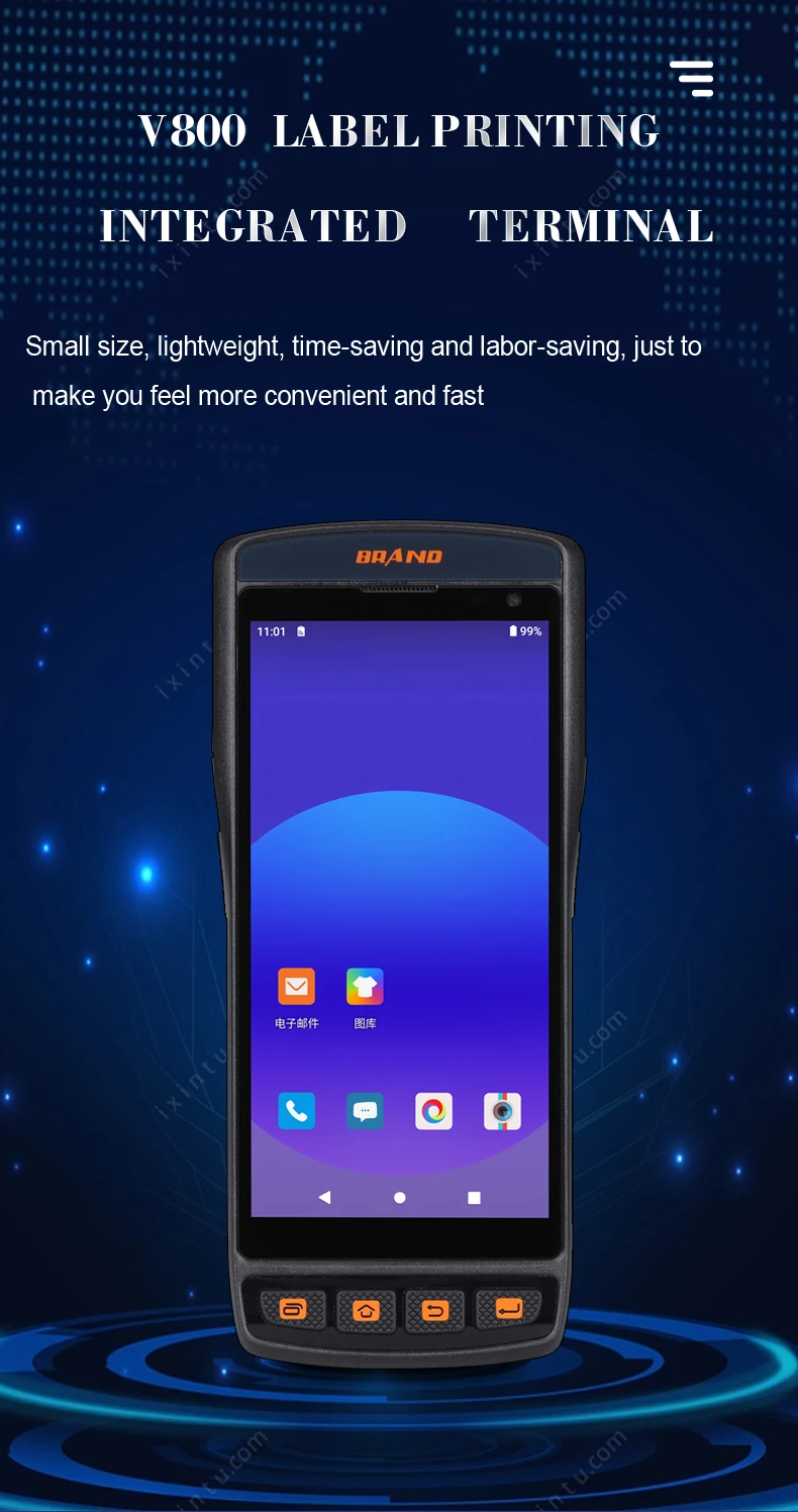 Android 11 Rugged PDA 2D QR Code Courier Handheld Logistic Mobile Data ...