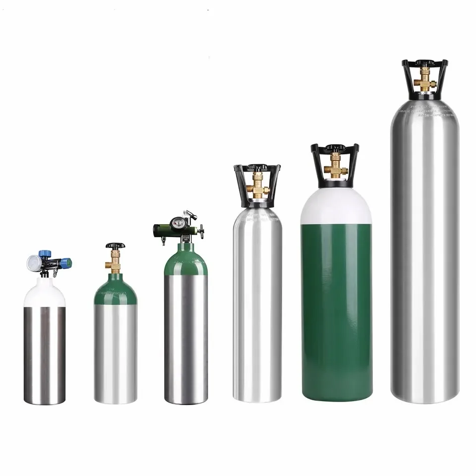 Aluminum Oxygen Cylinder with CGA870 CGA540 Valve DOT ISO Standard ...