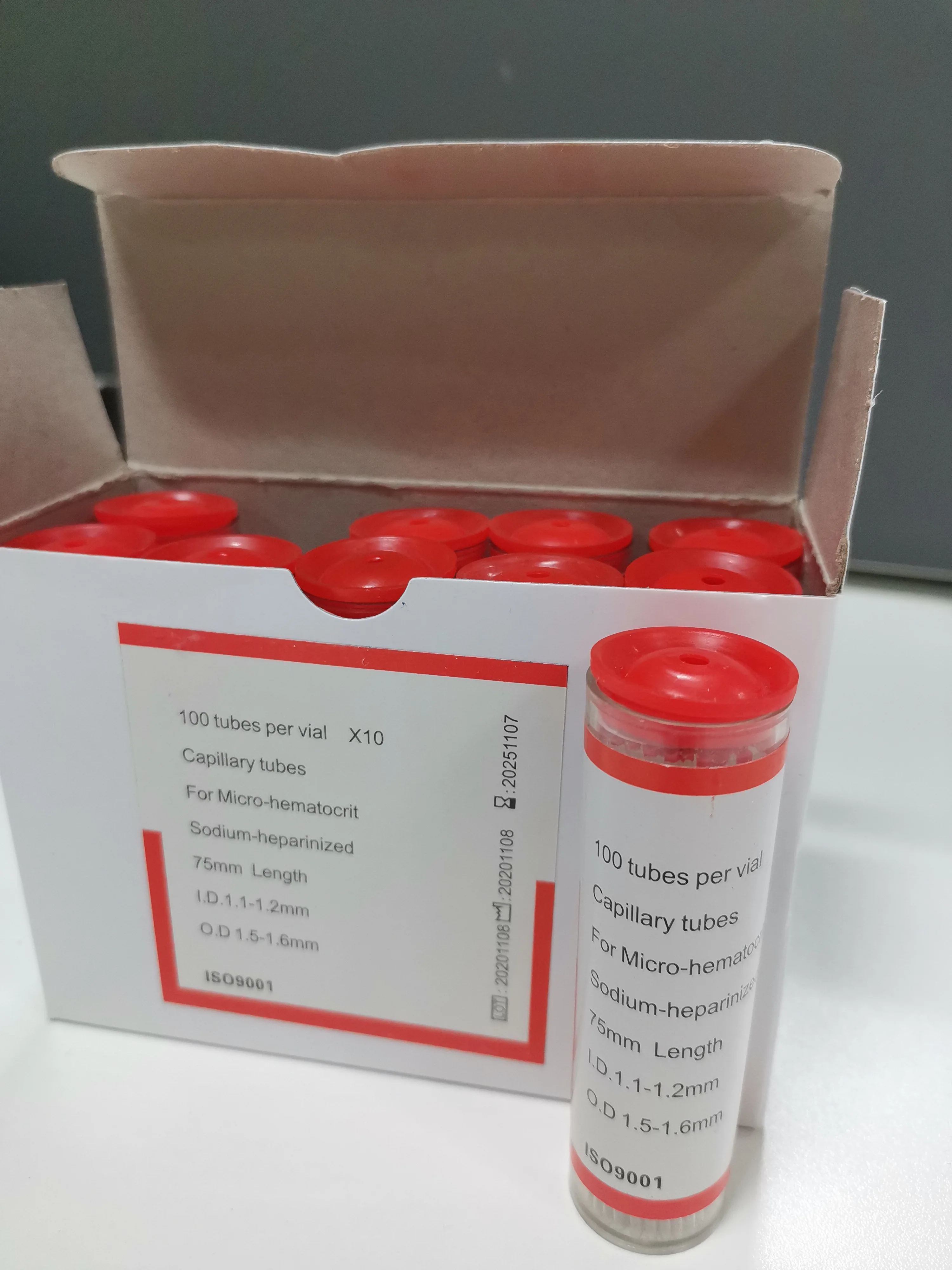Heparinized Capillary Tubes 75mm - 100pcs Oem | Wholesale