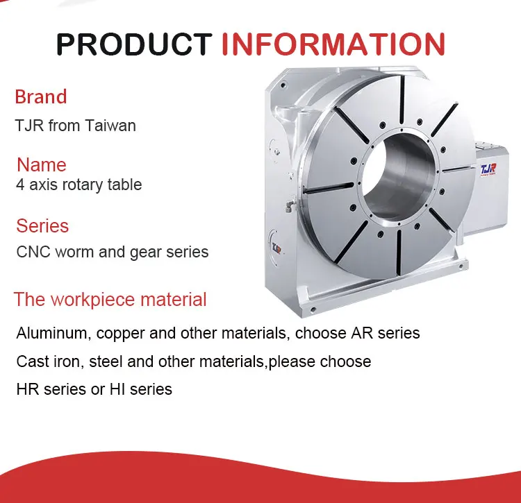 Cnc Machine High Precision Vertical Rotary Table 4th Axis Rotary ...