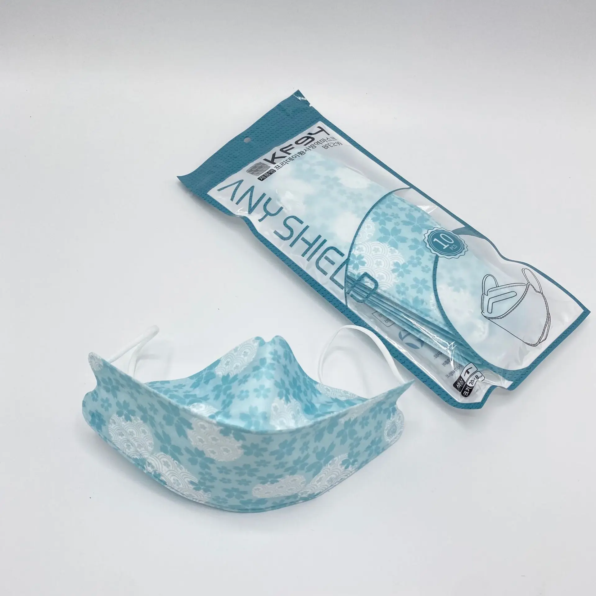 Fish Shaped Kf94 Mask Face Dust And Haze Prevention 3d 4 Layer Adult ...