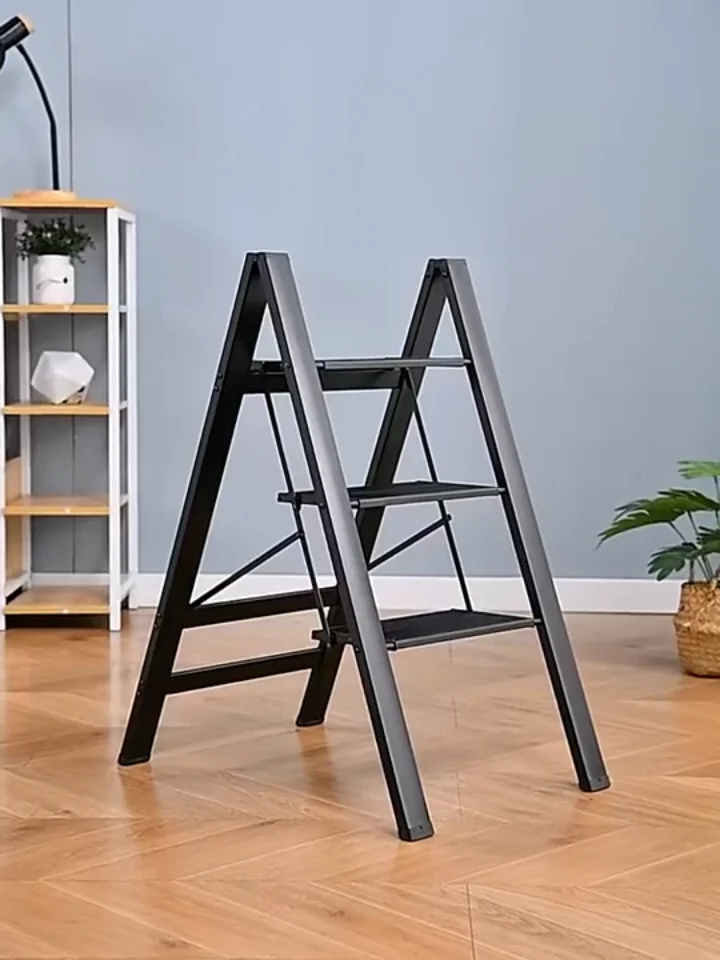 Wholesale Multifunction Aluminum Folding Ladder Anti-slip 3 Step Ladder ...