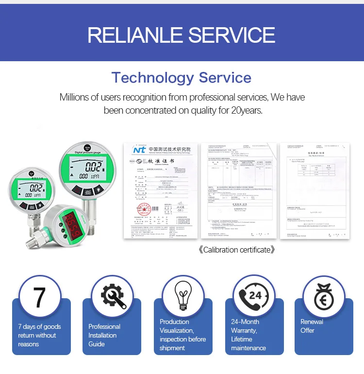 Yunyi IP65 Industrial Iot Pressure Gauge - Wireless & Accurate