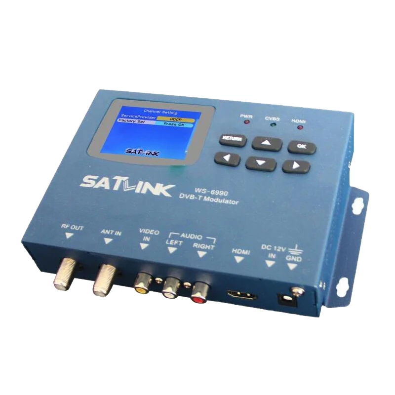 Satlink Meter Ws-6990 1 Route Dvb-t Modulator/ Av/ Hd Terrestrial ...