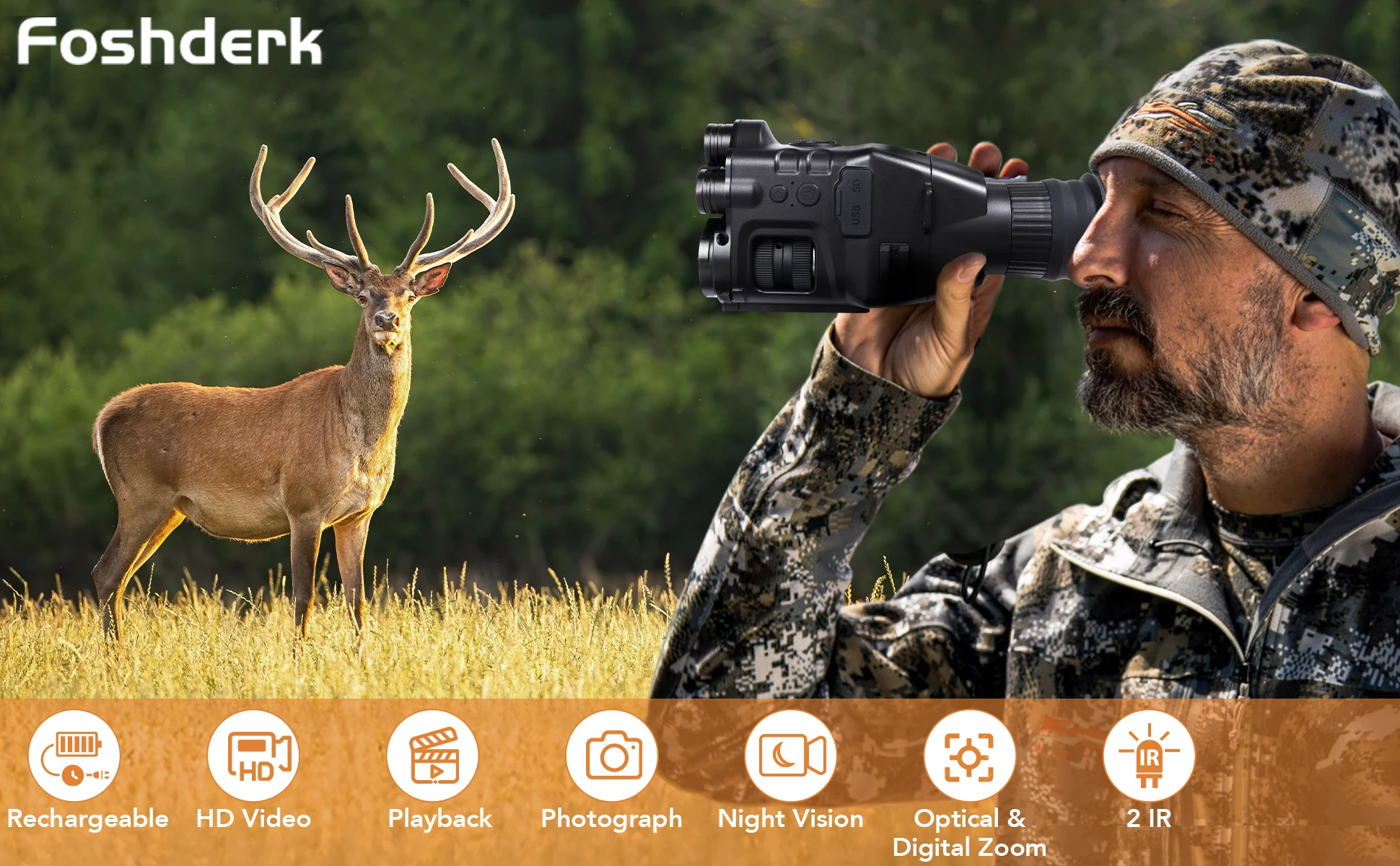 Henbaker Cy789 Long Range Thermal Infrared Binoculars Hunting Night ...