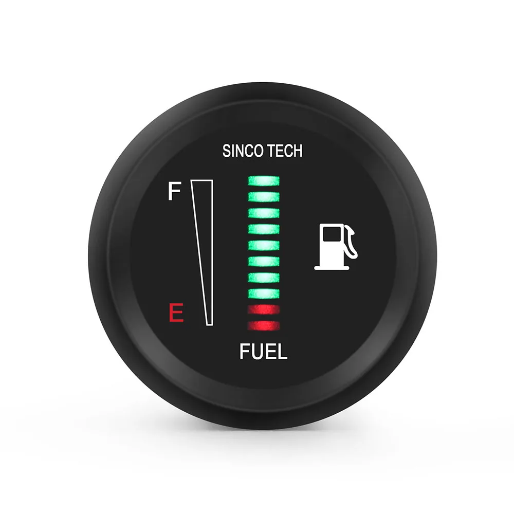 Fuel Level Gauge Universal 2" 52mm Digital Display Car Fuel Level Gauge ...