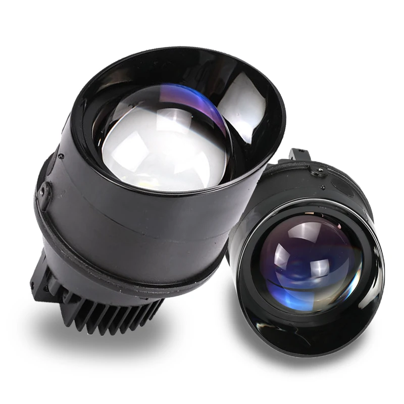 3 Inch Triple Colors Laser Fog Lights 55w Bi Led Fog Projector Lens For ...