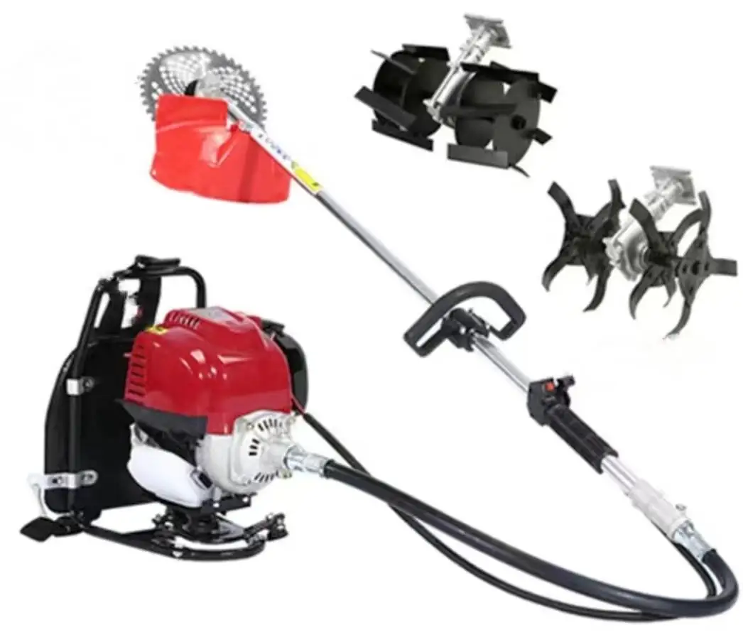 Two Stroke Four Stroke Knapsack Side-mount Gasoline Lawn Mower Weeding ...