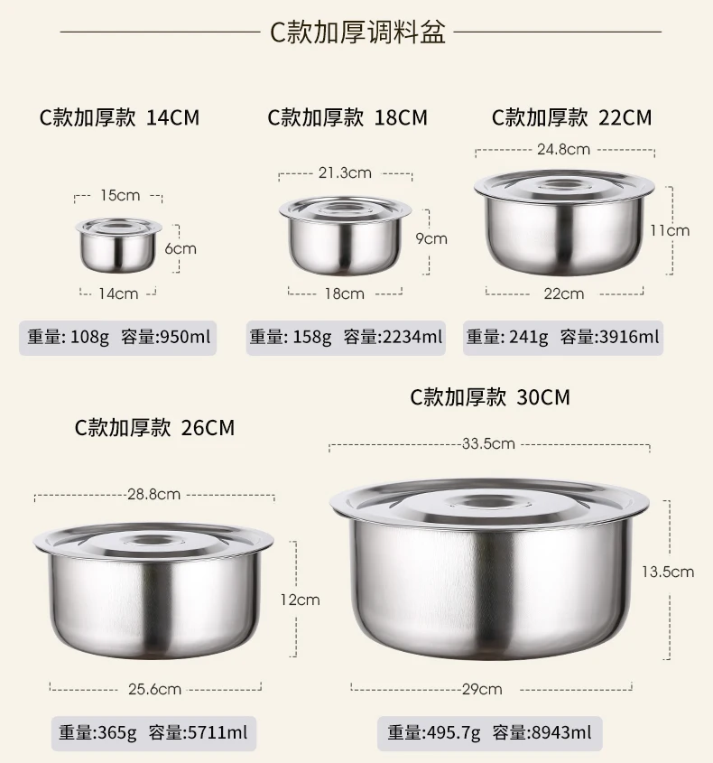 5pcs Stainless Steel Cookware Set - Durable & Versatile