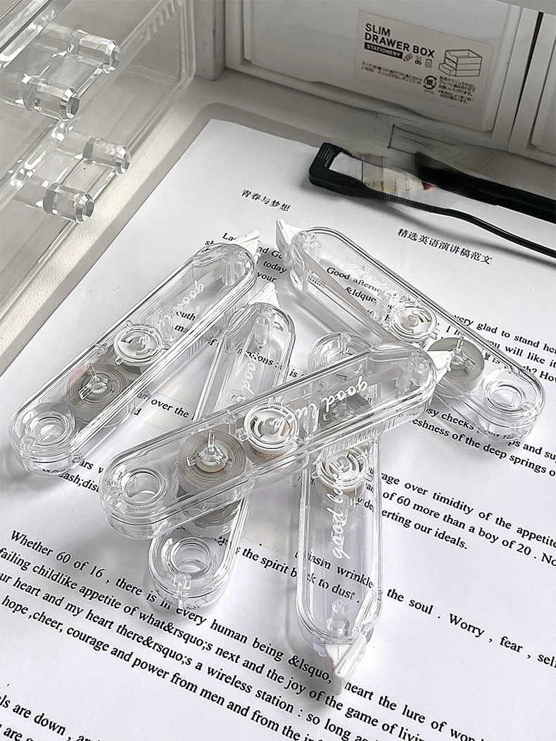 Transparent Simple Correction Tape - Creative & Portable