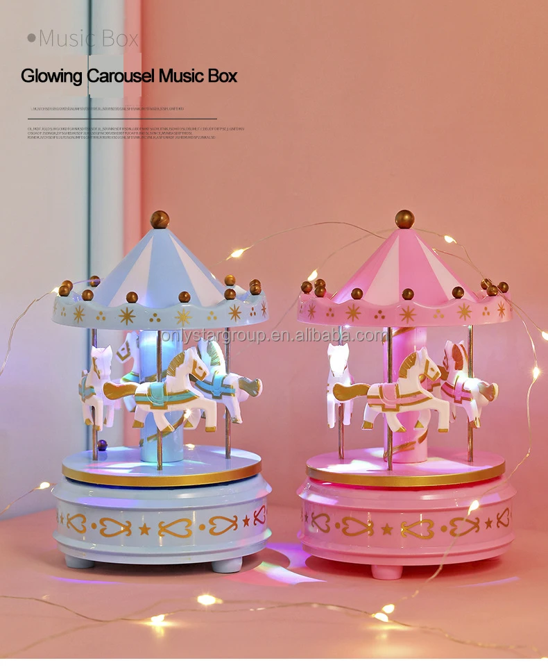 Mskwee Carousel Music Box - Pleasing to Hear Song Plastic