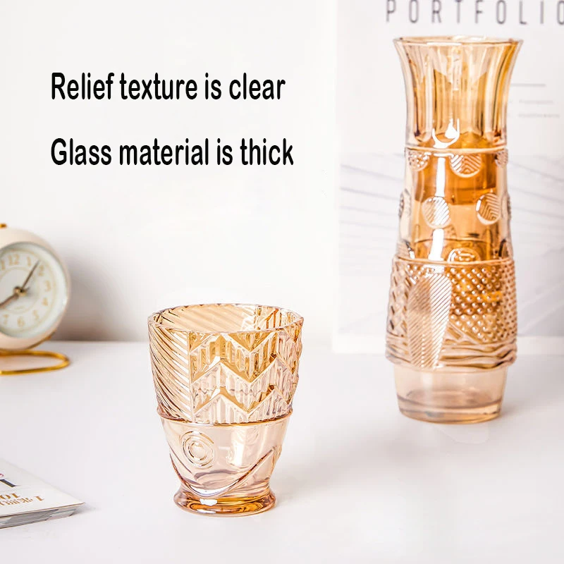 Stackable Drinking Glasses Fish Design Tumbler Colored Glass Beverage ...