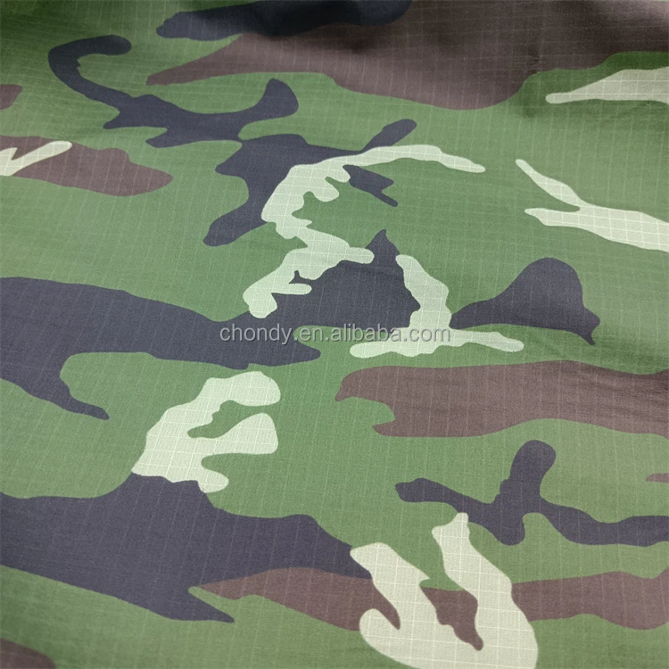 Wholesale Printed Nylon Fabric Camouflage Custom Printed Design Ripstop ...