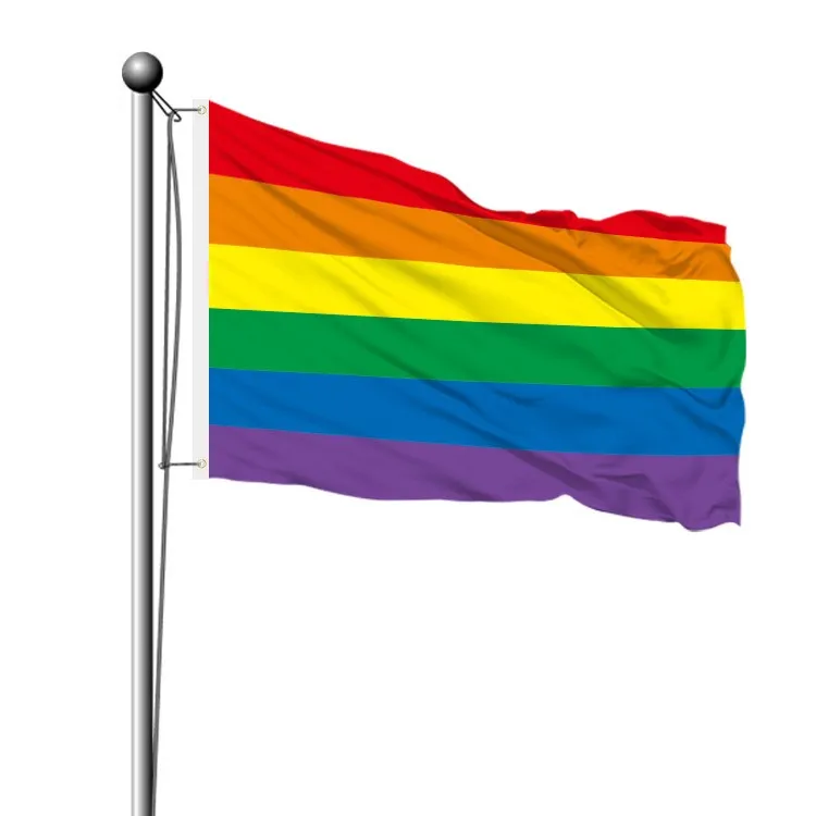 Wholesale Stock Progress 3x5ft Polyester Big Rainbow Lesbian Trans Lgbt ...
