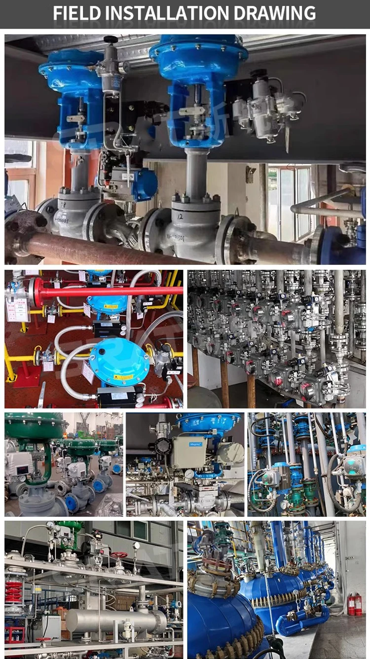 Pneumatic Actuator Modulating Control Valve With 4-20ma Positioner Heat ...