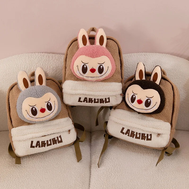 Wholesale High Quality Labubu Plush Backpacks Cute Soft Fluffy Unisex ...