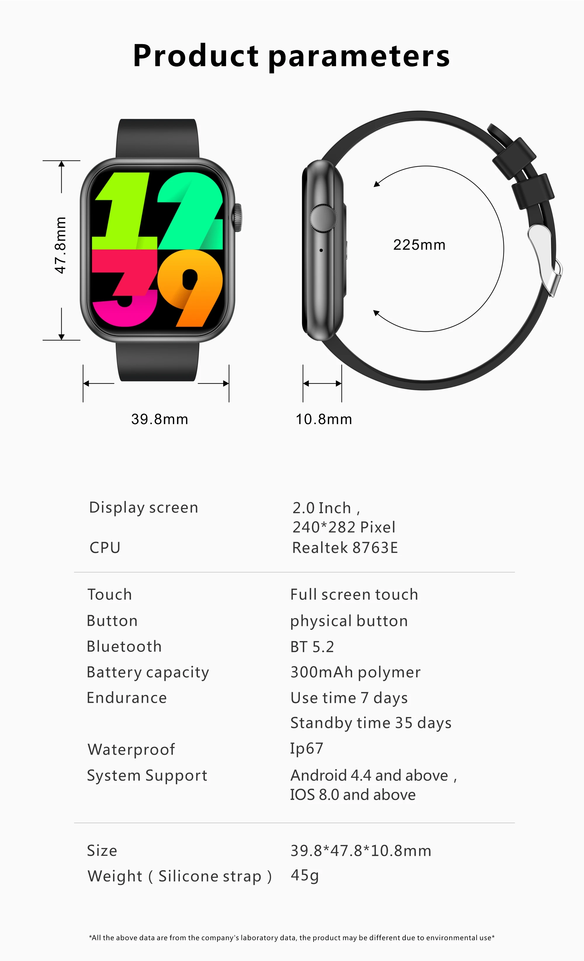 Blood Glucose Smart Watch Qx7 Pro Bt Call Ai Voice Men Heart Rate Blood ...