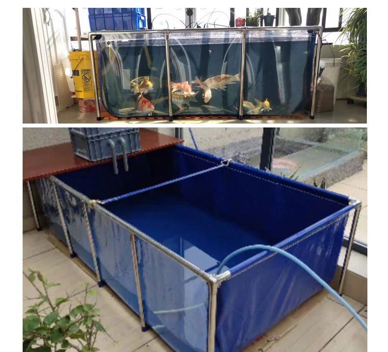 Waterproof PVC Canvas Fish Farming Tank - Sustainable & Versatile