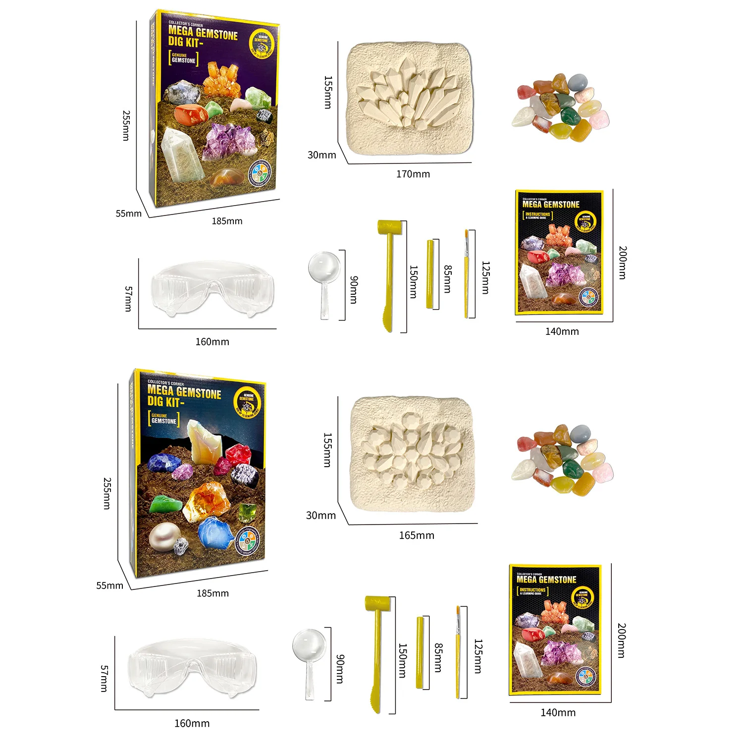 Dinosaur Excavation Kits for Kids,Dino Dig Kits,Dinosaur Fossil ...