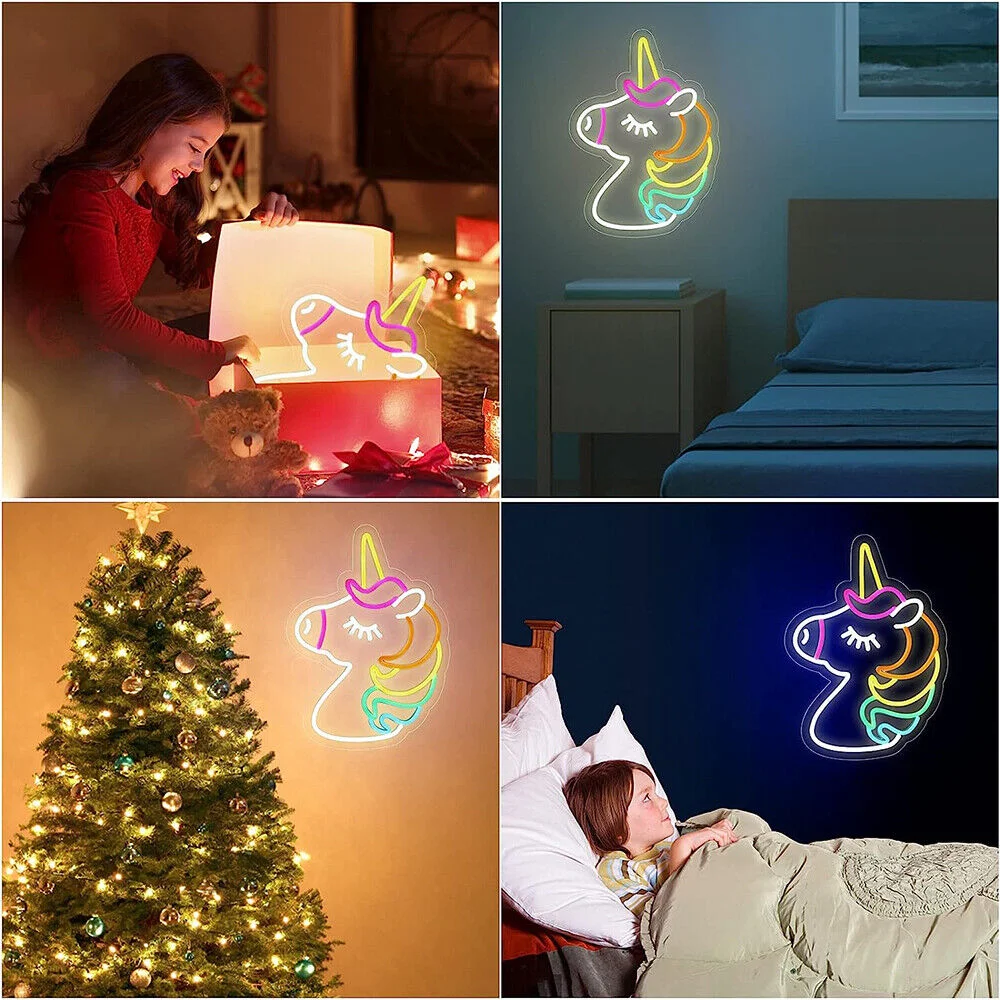 Customizable USB LED Neon Sign - Sexy Lady Wall Decoration
