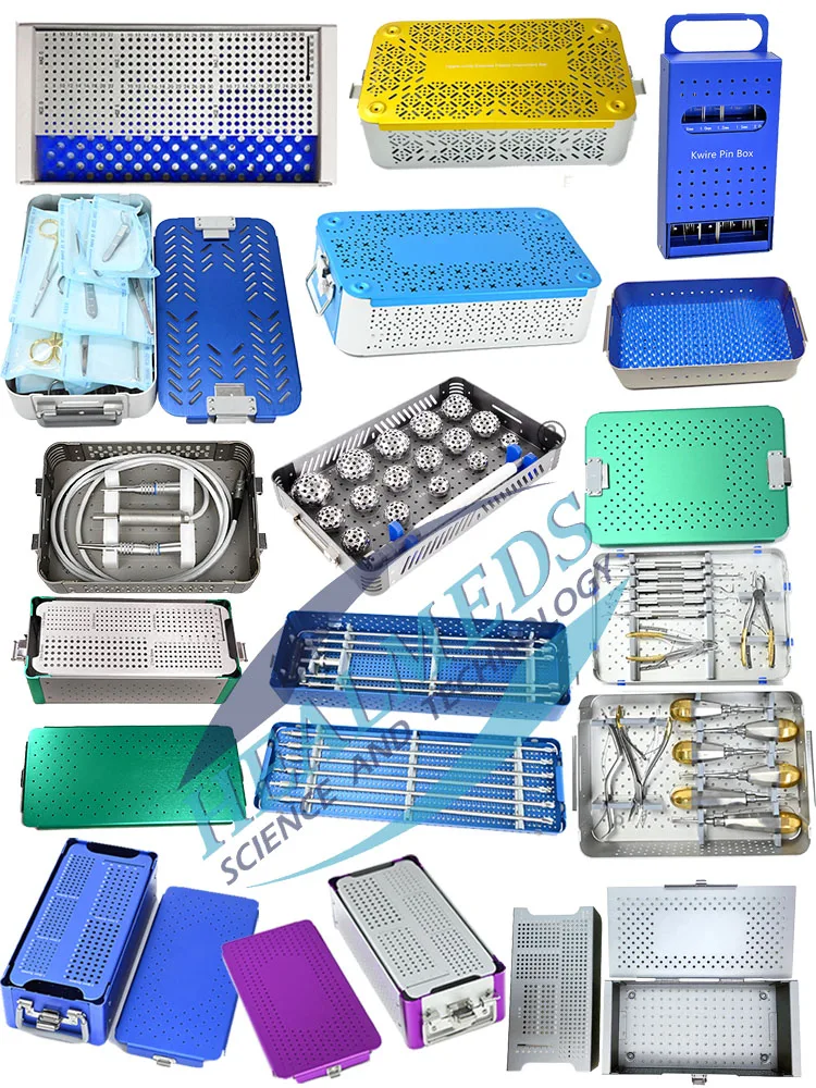 Medical Equipment Surgical Autoclave Stainless Steel Sterile Tray Sterilizer Container ...