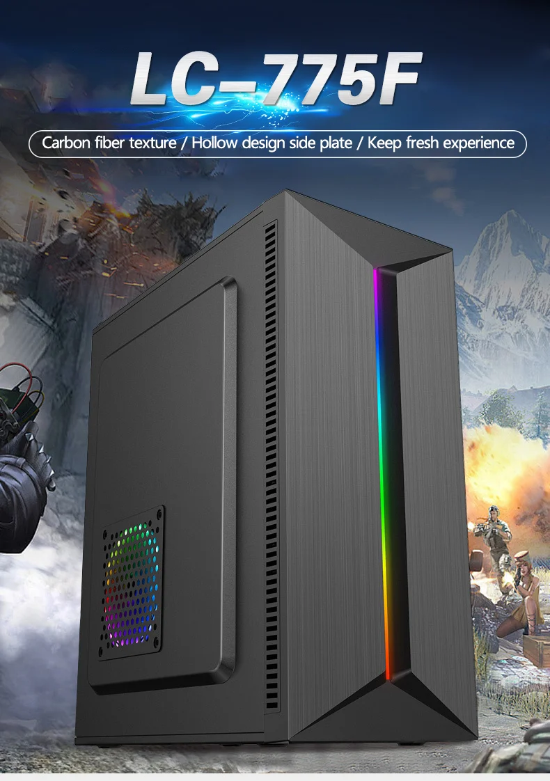 Factory OEM Custom Office Computer PC Case MATX Cases & Towers Acrylic ...