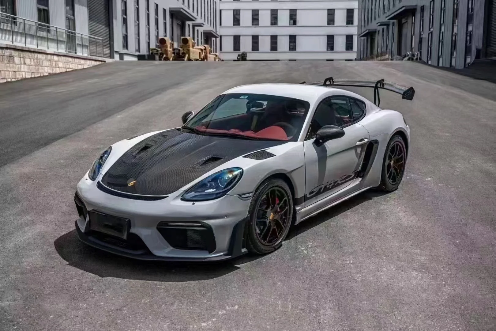 Upgrade Gt4 Rs Body Kit For Porsche 718 Boxster Cayman 2016-2022 Front ...