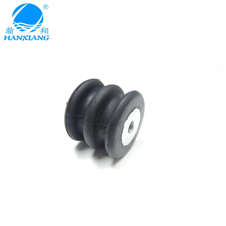M6 M8 M10 Round Rubber Bump Stop Male Thread Rubber Vibration Damper ...