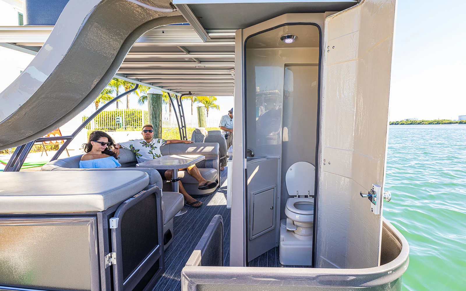 Double Decker Aluminium House Boat - Ideal for Family Fishing