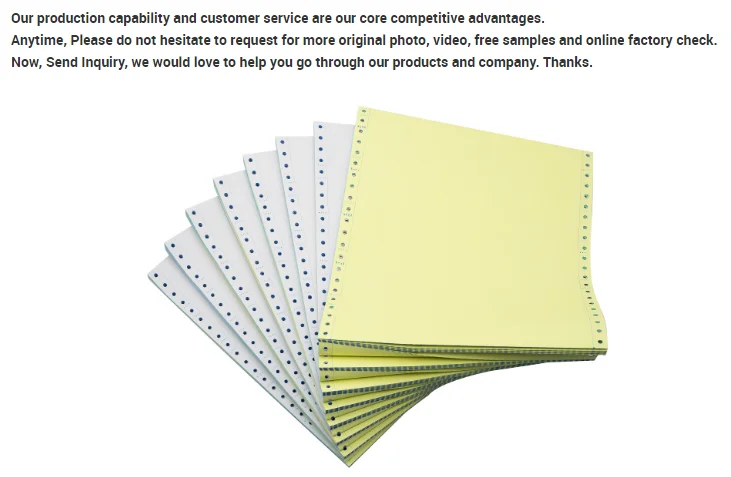 Yinghua Carbonless NCR Computer Paper, 241x280mm, 1000 Sheets/Box, OEM