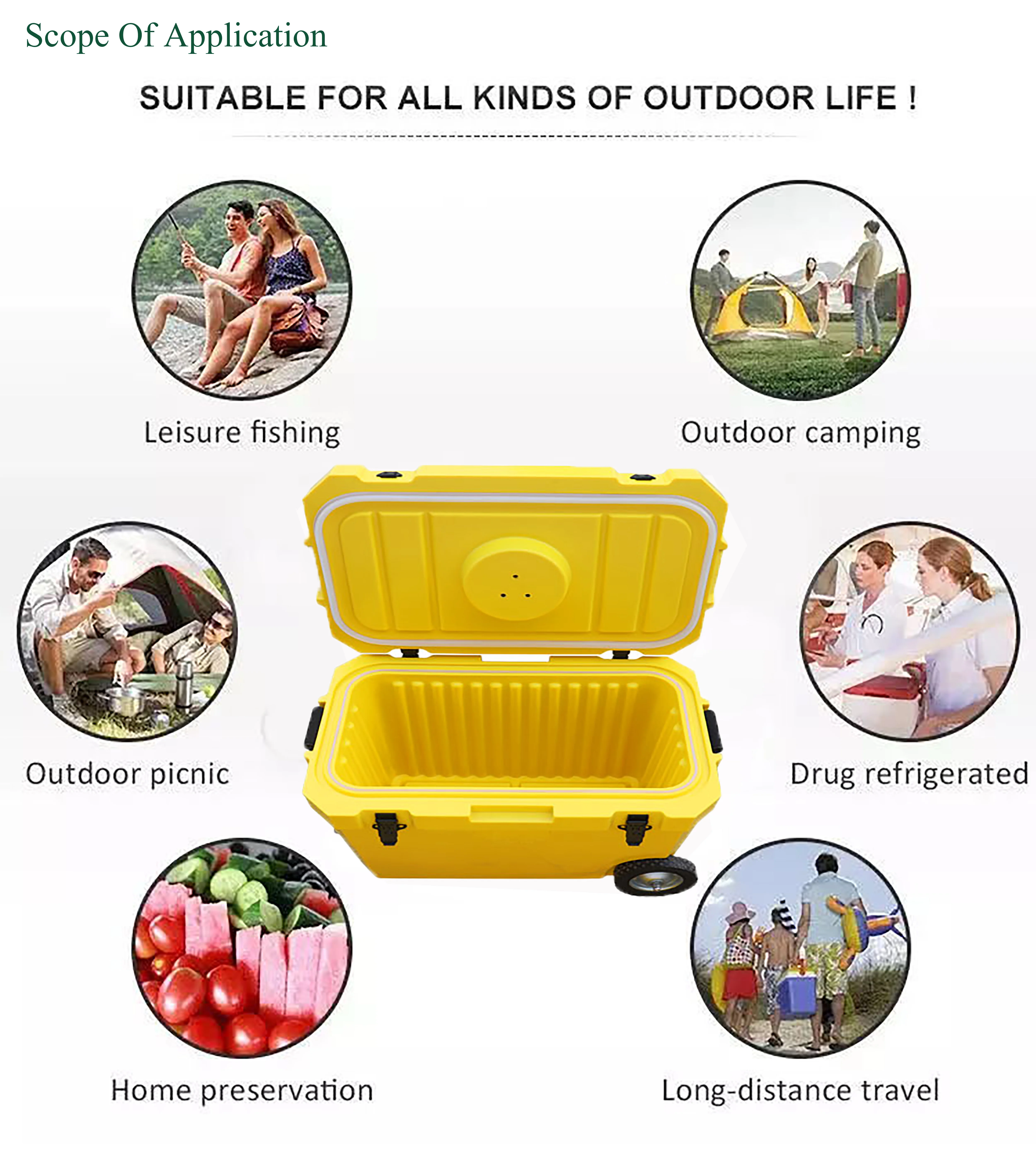 45lrotomolded Ice Cooler Box For Transportation Cold Chain - Buy ...